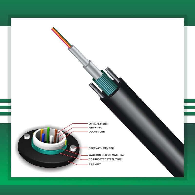 best om3 6 core Fiber Optic cable armored multimode -tmt